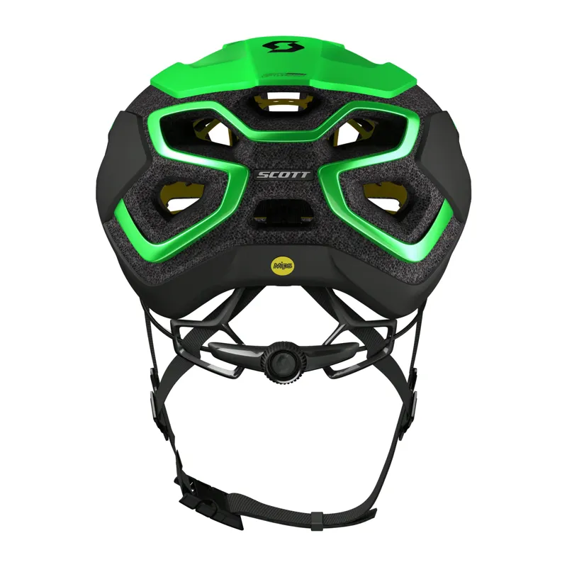 Scott Centric PLUS Aero Helmet Green Flash and Black