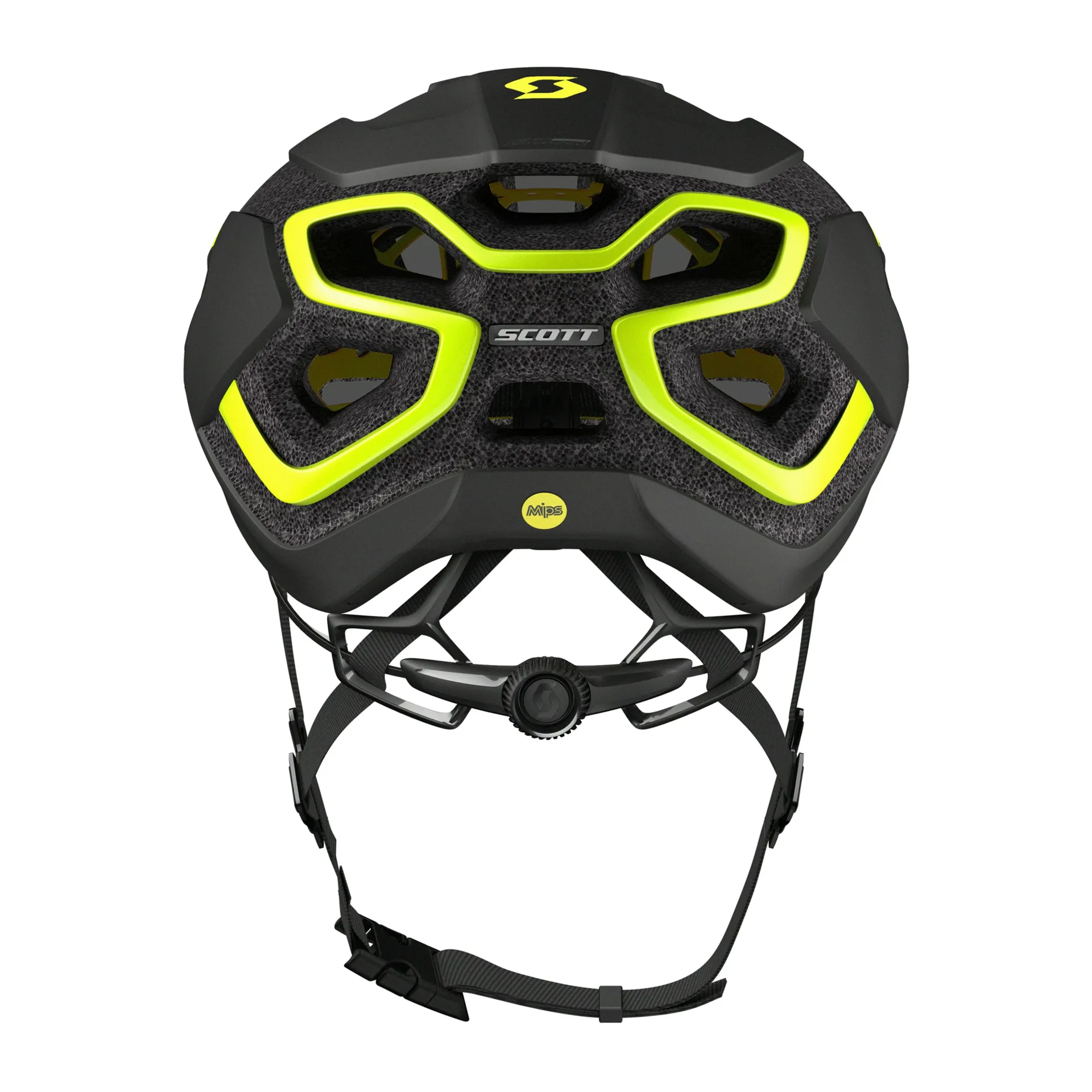 Scott Centric PLUS Aero Helmet Black and Yellow RC