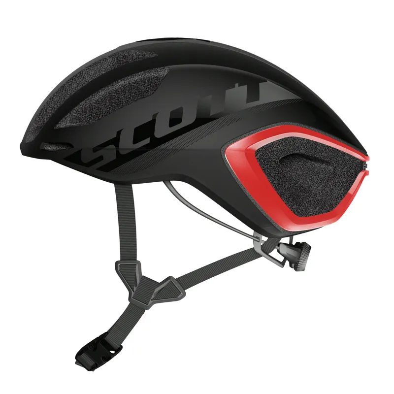 Scott Cadence Plus Aero Road Helmet Dark Grey And Red