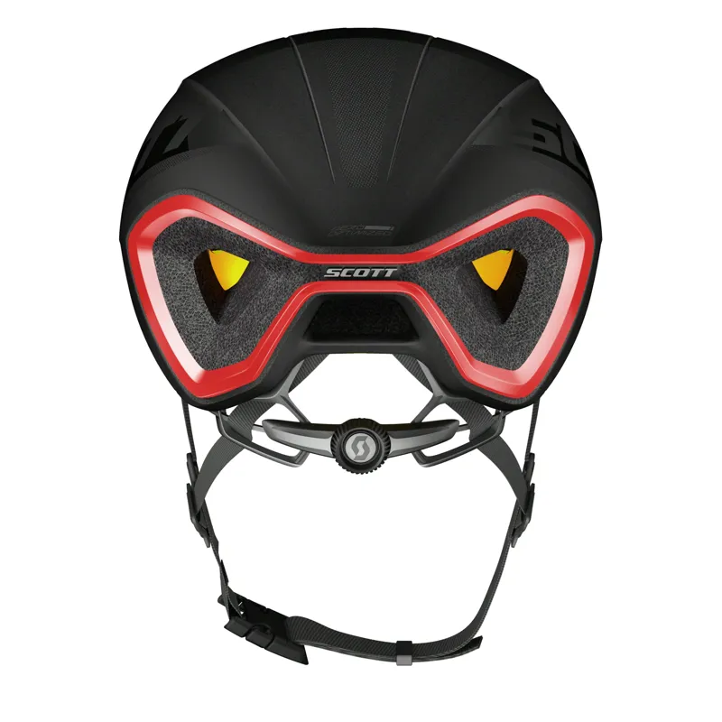 Scott Cadence Plus Aero Road Helmet Dark Grey And Red