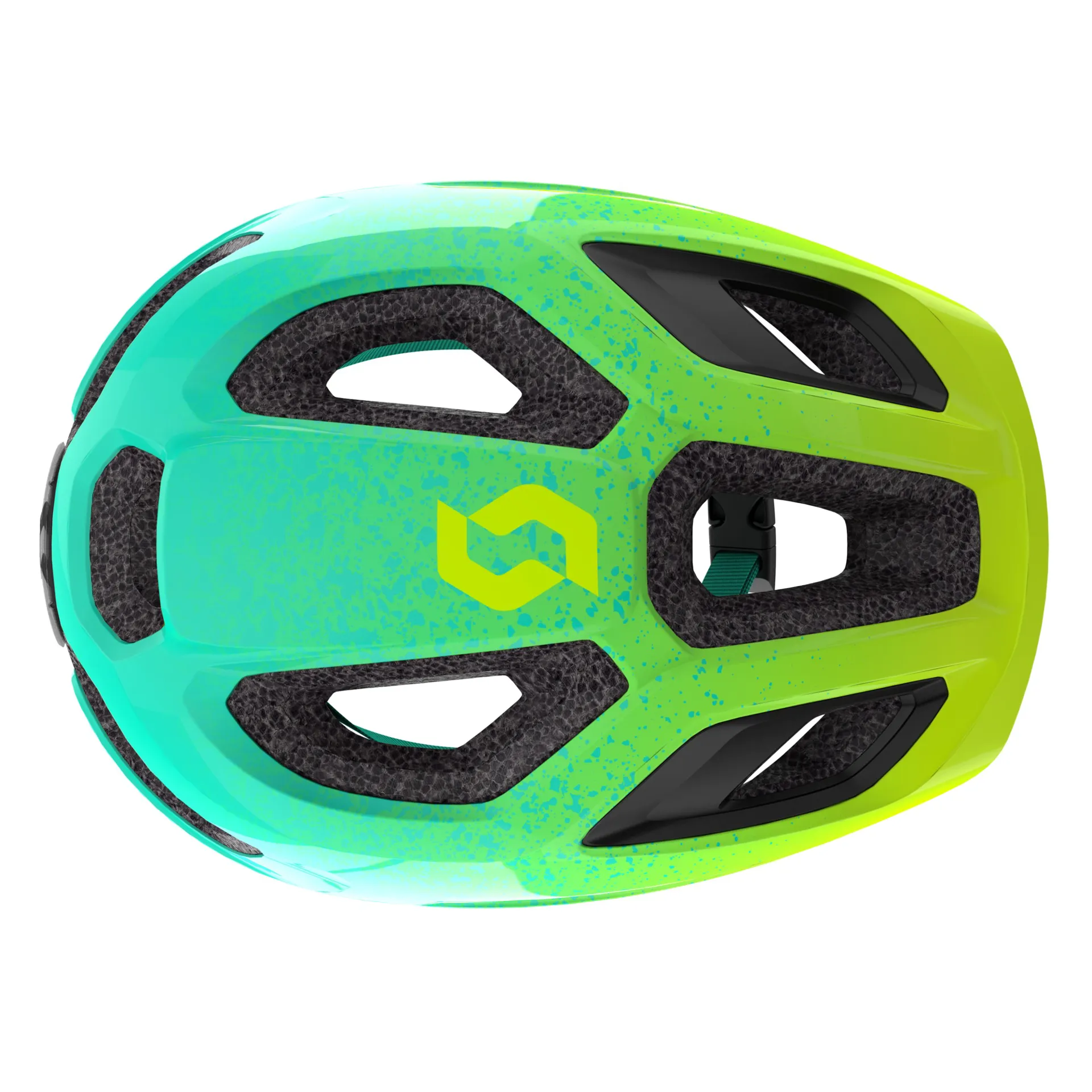 2019 Scott Spunto Junior Cycle Helmet Teal Green / Yellow One Siz
