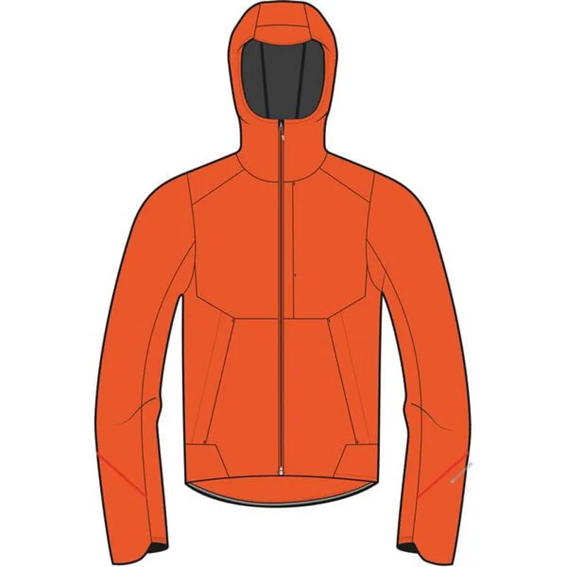 Madison Flux 3-Layer Men's Waterproof Trail Jacket - Magma Red