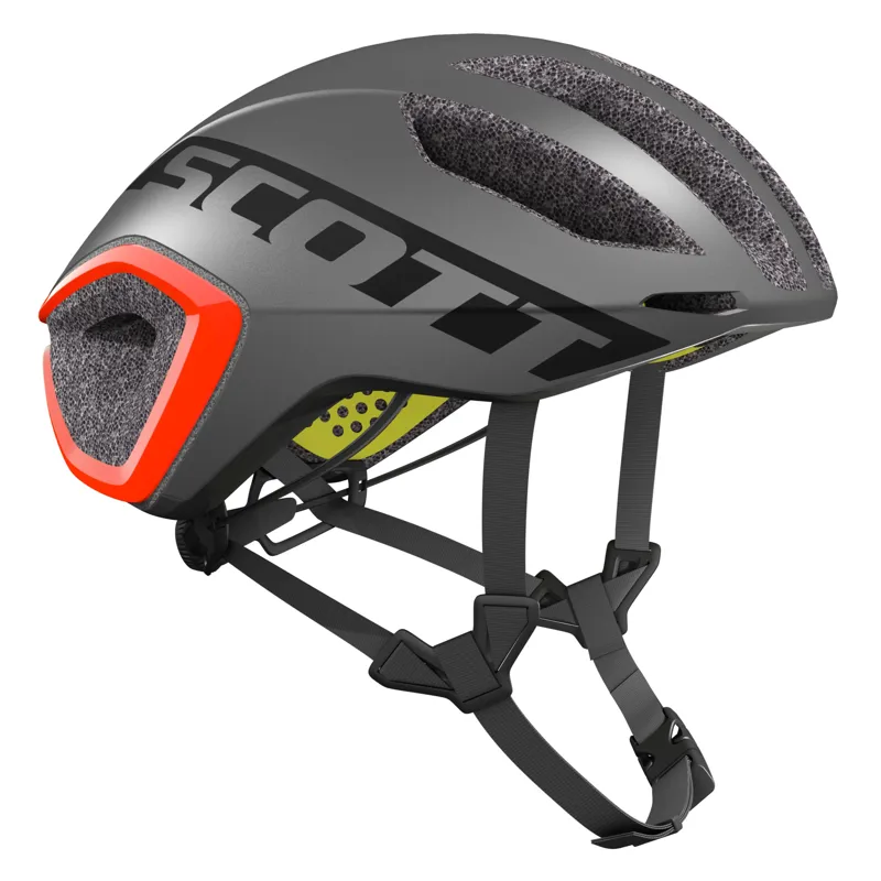 Scott Cadence Plus Aero Road Helmet Dark Grey And Red