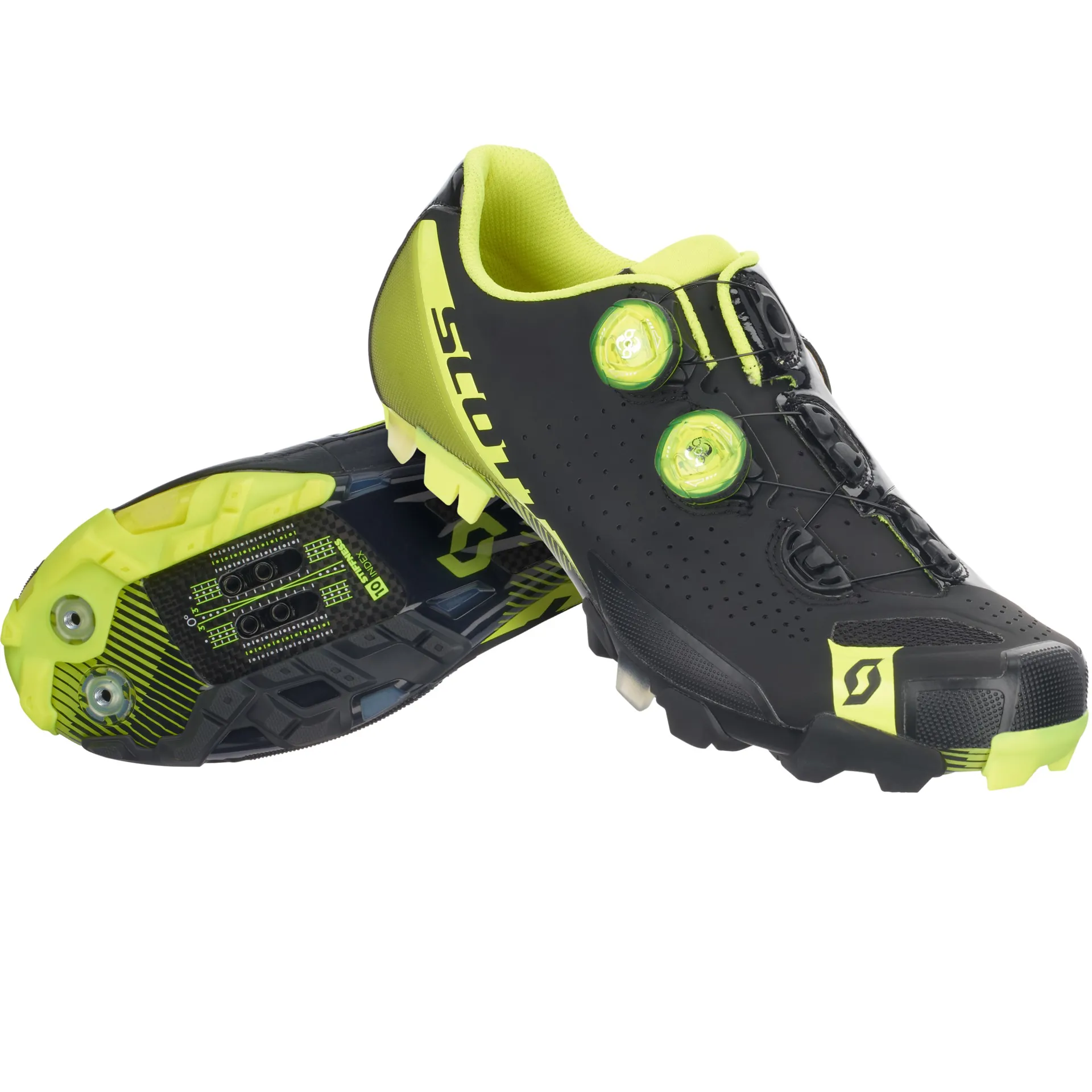 2017 Scott RC MTB Carbon Shoe Black / Neon Yellow