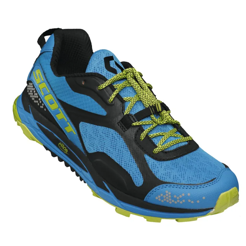 Scott E Ride Grip 3.0 Blue Green Trail Running Shoes - Run and Ri