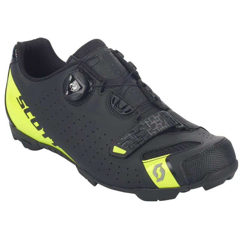 Scott MTB Future Pro MTB Shoe Black Sulphur Yellow - Run and Ride