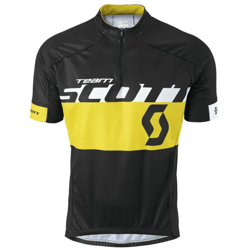 2015 Scott RC Team Short Sleeved Jersey Black Yellow