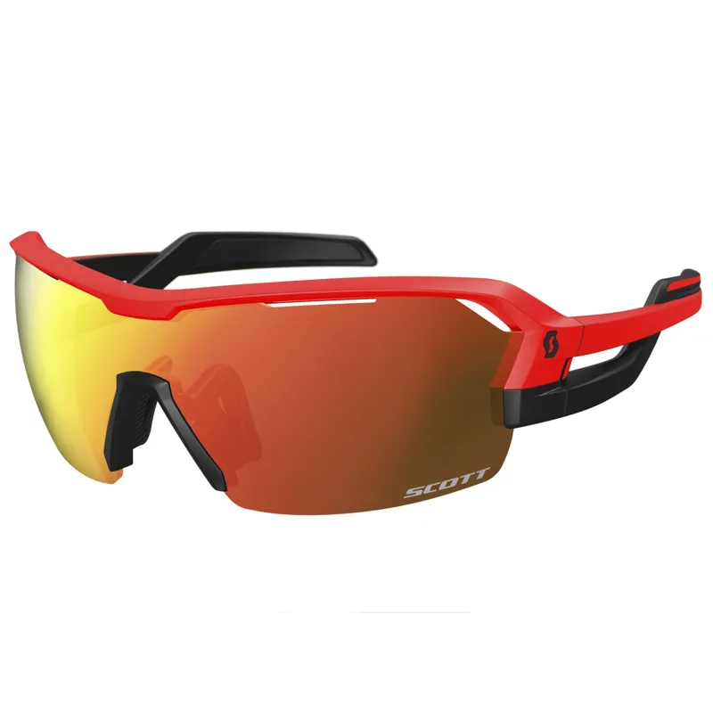 2016 Scott Spur Sunglasses Neon Red Matt Black Plus Clear